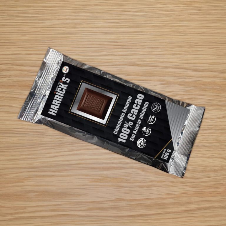Chocolate amargo 100% cacao sin azucar - Productos de cacao ...
